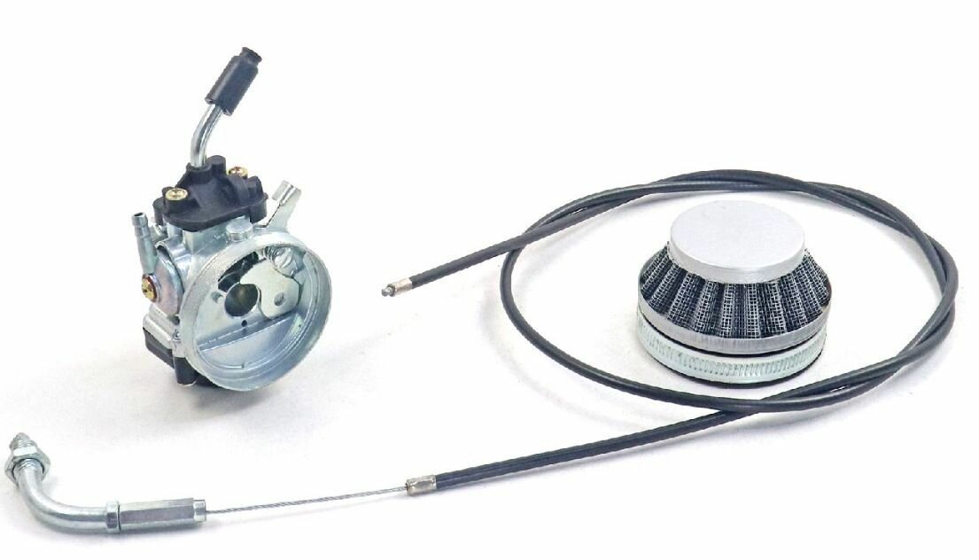 Карбюратор с воздушным фильтром, с тросом газа тюнинг F50, F80, NR50, NR80, T100,72(8P)