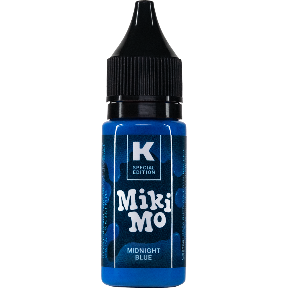 Краска Tattoo Ink - Miki Mo - Midnight Blue, пигмент для тату 15 мл