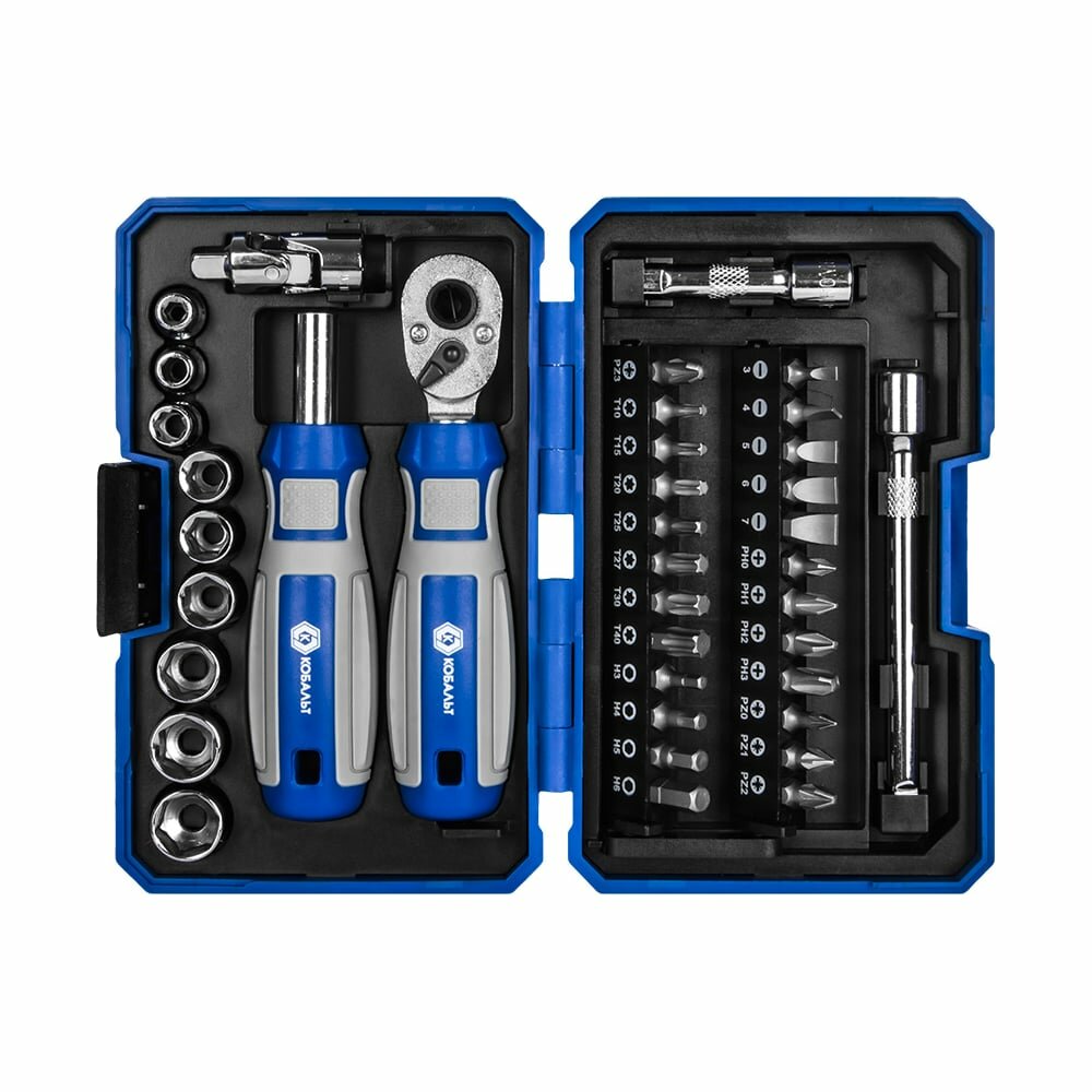 Набор бит и головок кобальт 915-069