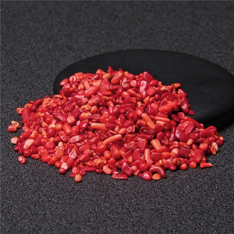 Розовый кварц кристаллы 3-5 мм RISYF Красный, 20g, Red Shell