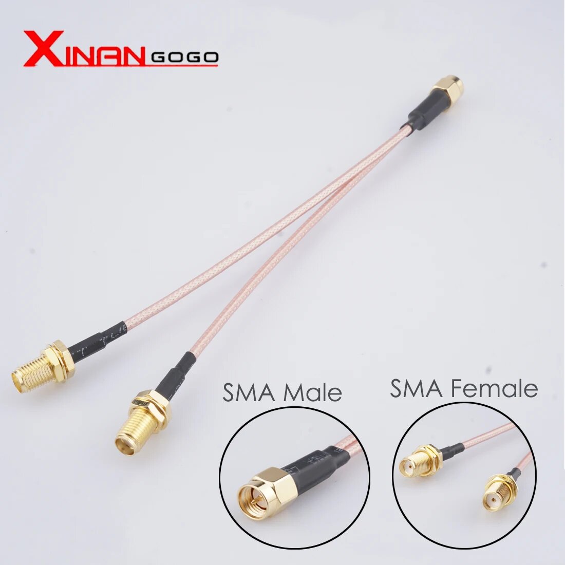 Разветвитель кабеля SMA Xinangogo 15 см Male to 2xFemale
