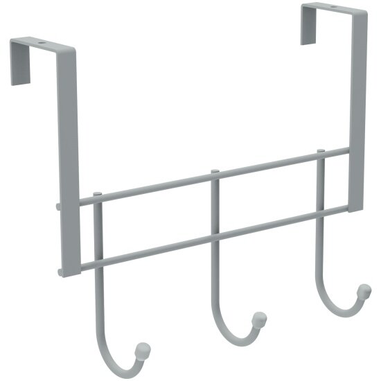 Вешалка Nika надверная ВНД3/МС матовый серый