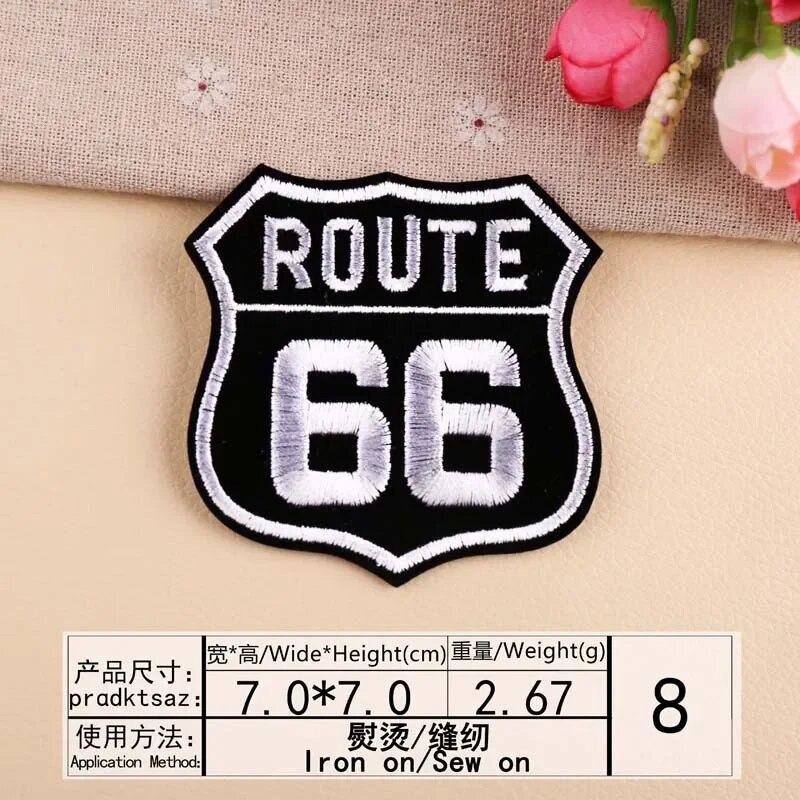 Тканевые нашивки California Route 66 8