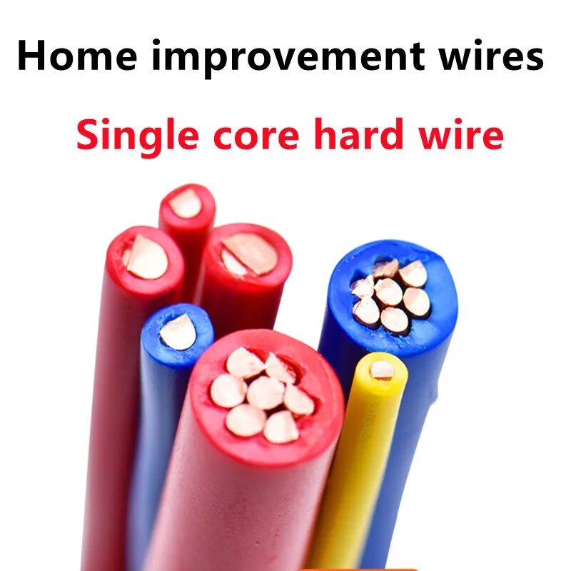 Медный одножильный провод MYYONG 18-7 AWG 1 метр 13 AWG 2.5MM, black