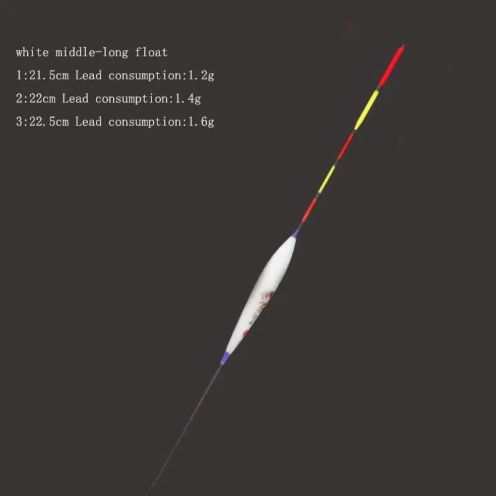 Поплавок для карпа белый комбинированный