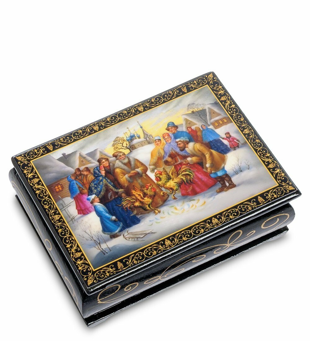 Шкатулка в технике декупаж (8х10х4)