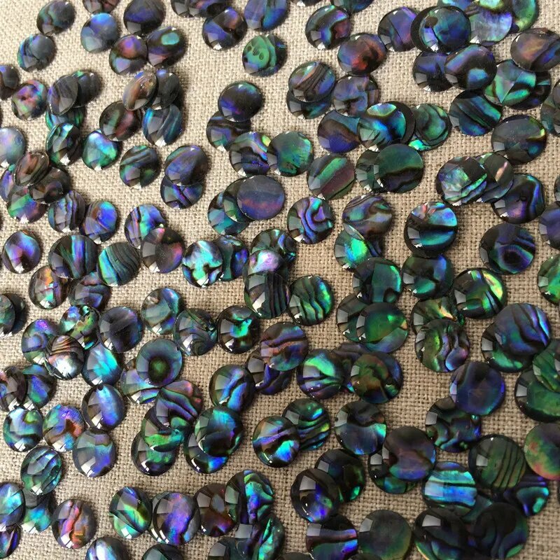 Натуральные раковины моллюсков Beilina 50 шт, 8 мм Бирюзовый, Синий