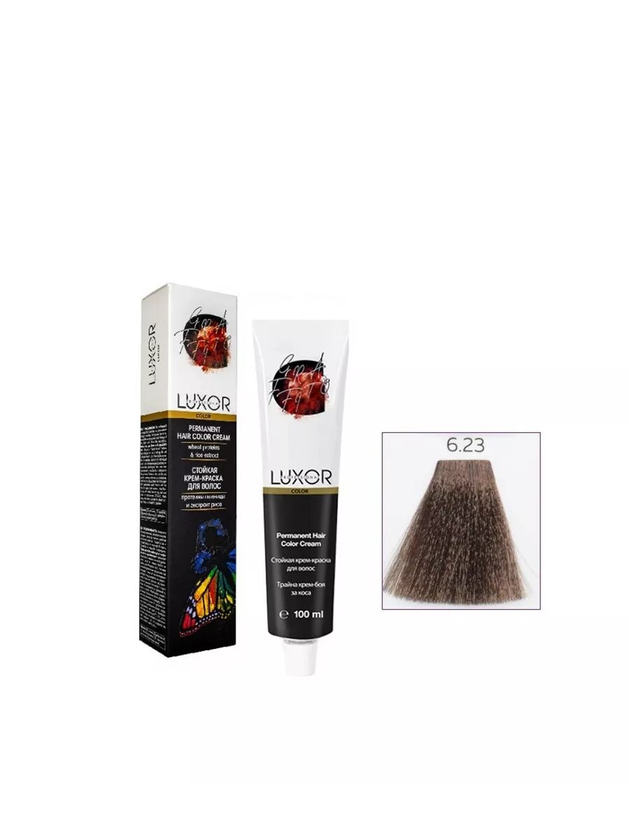 Профессиональная крем-краска для волос Luxor Professional 6.23 100 мл