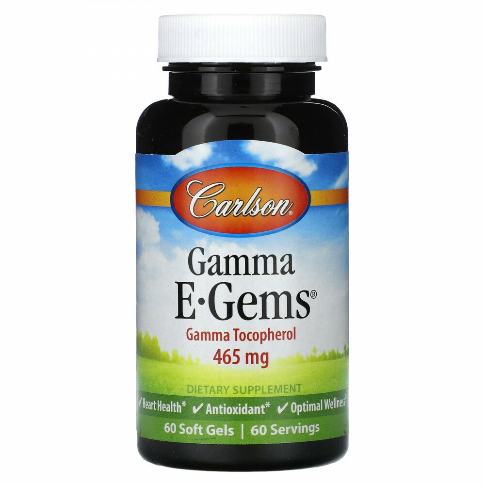 Carlson, Gamma E-Gems®, 60 капсул