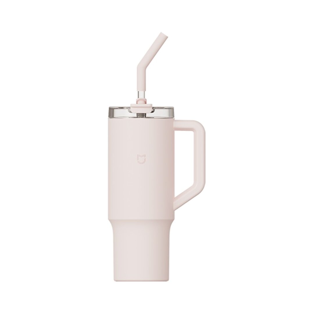 Термокружка Xiaomi Mijia Self-Operated Straw Cup 1L (MJXGB01RM) (Розовый)