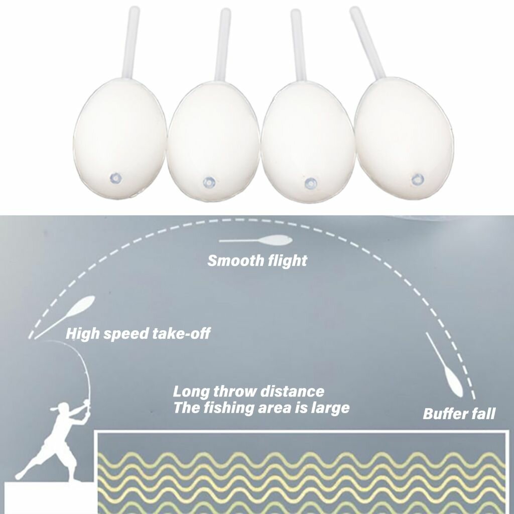 4 шт. Поплавки для рыбалки из акрила