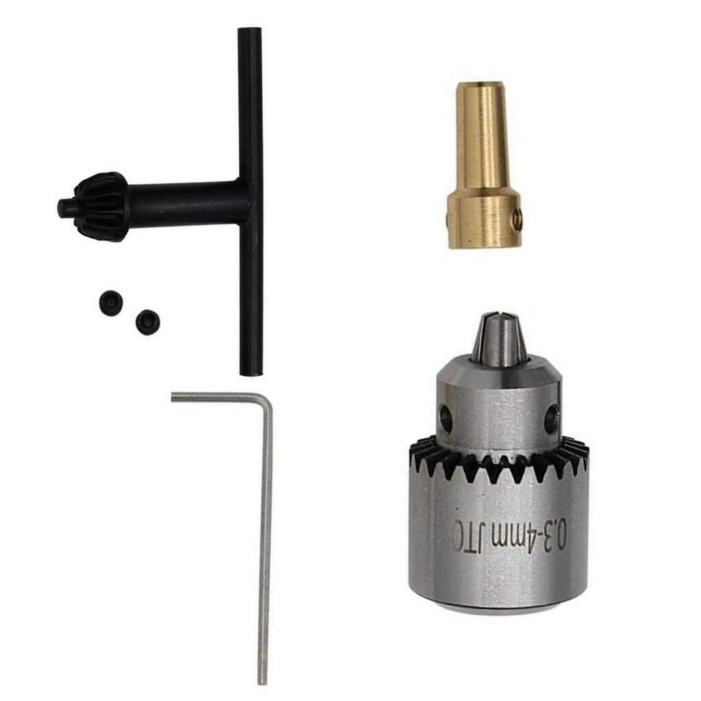 Набор миниатюрных электродрельных патронов диаметром от 0,3 до 4 мм