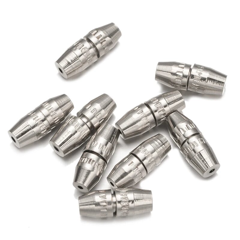 Латунные винтовые застежки для браслетов и ожерелий 20 шт C