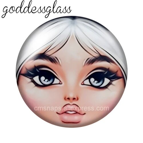 Кабошон стеклянный Goddessglass 16mm, цвет ZB2020-05
