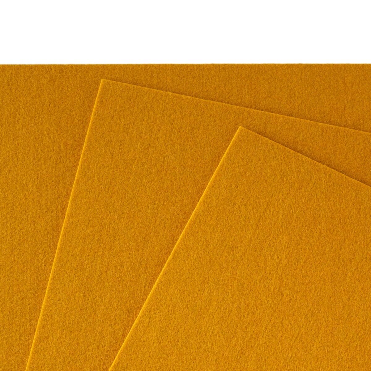 Фетр Рукоделие декоративный, 2 мм, 22х30 см, 3 листа, цвет Горчичный