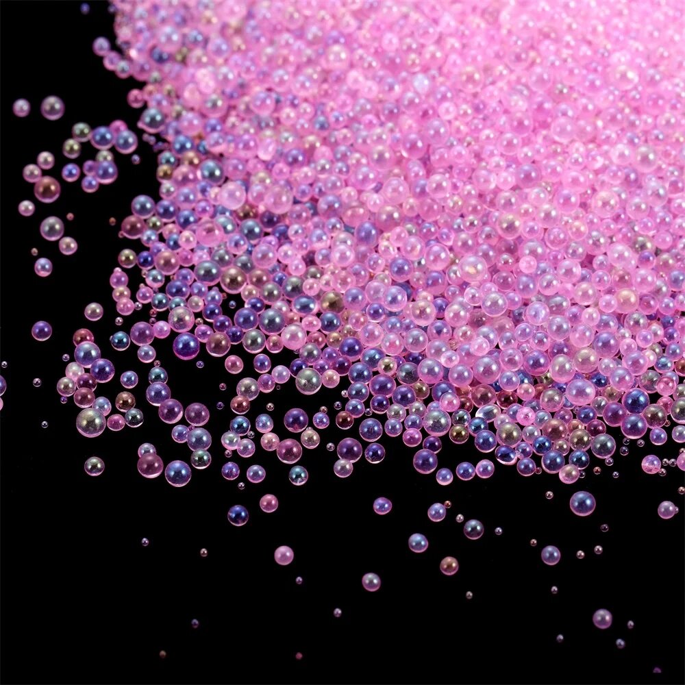 Хрустальные стеклянные шарики для рукоделия YouYoungDifferent 20г Розовый, 10 pcs, Dark Pink