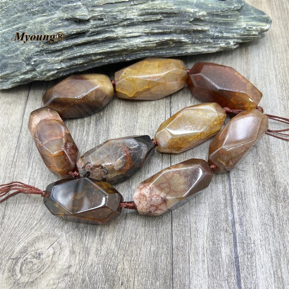 Бусины-подвески из агата MARUCOL Коричневый, Коричневый, Brown