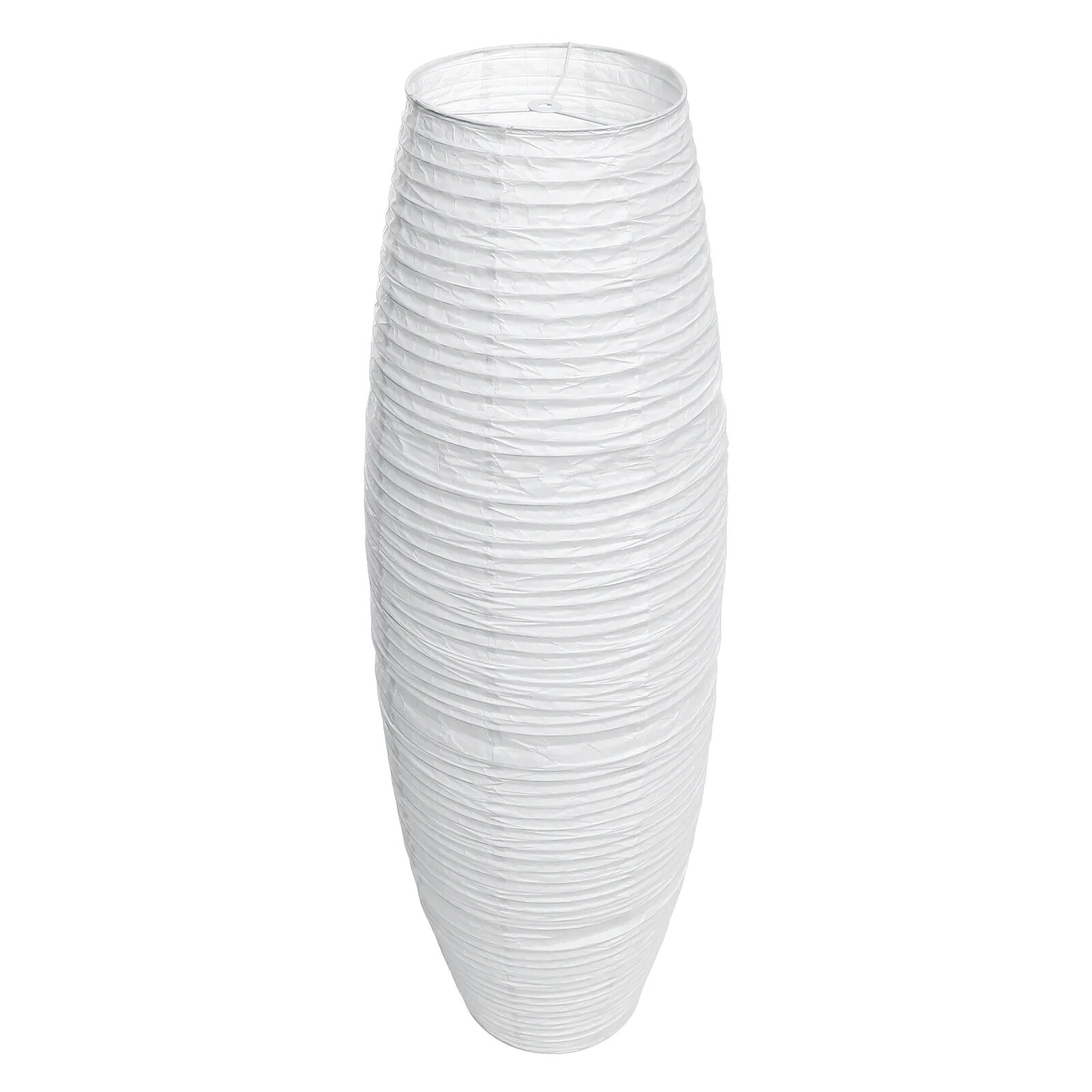 Бумажный железный абажур для торшера белый