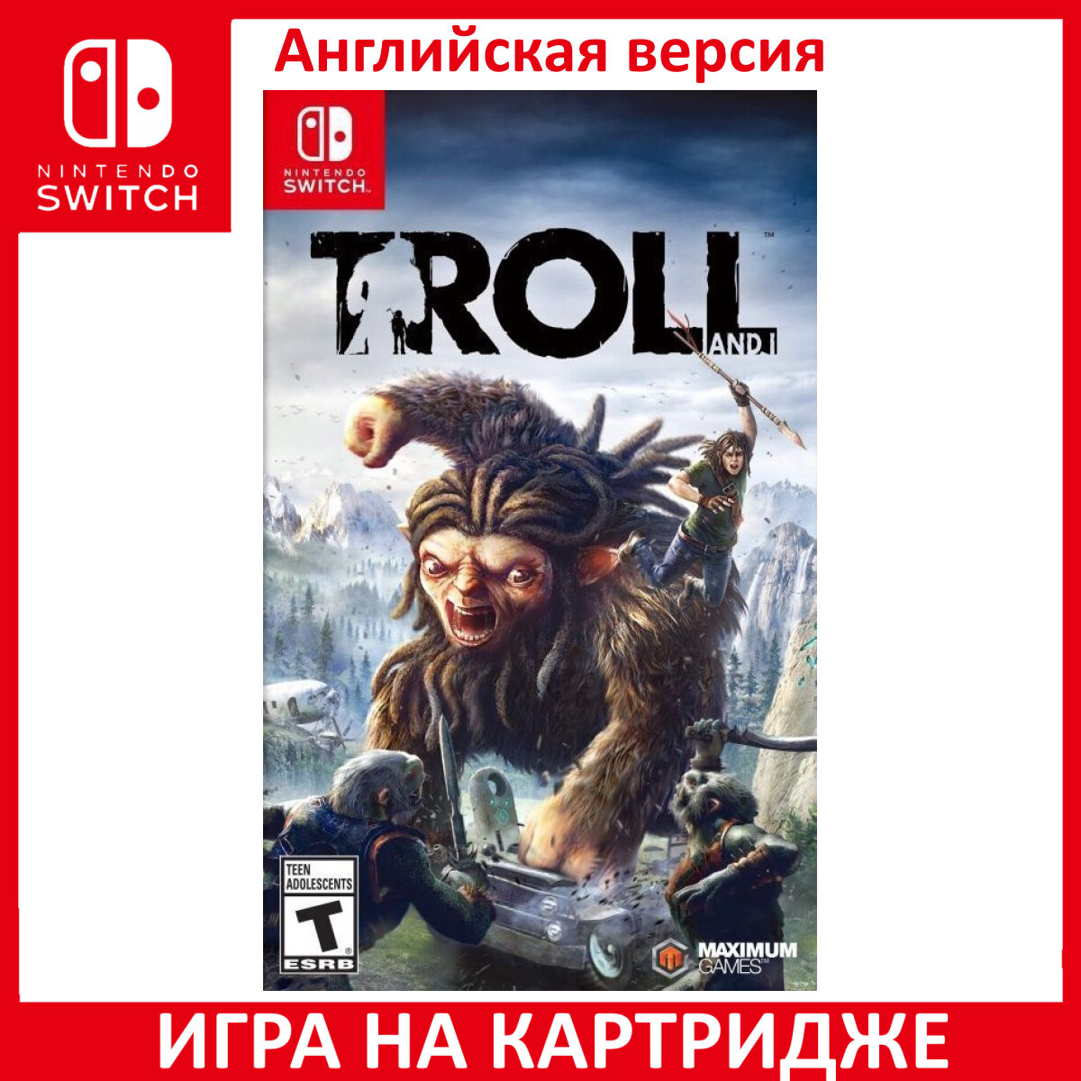 Игра Troll and I (тролль и я) Switch Английский язык Картридж на Nintendo Switch