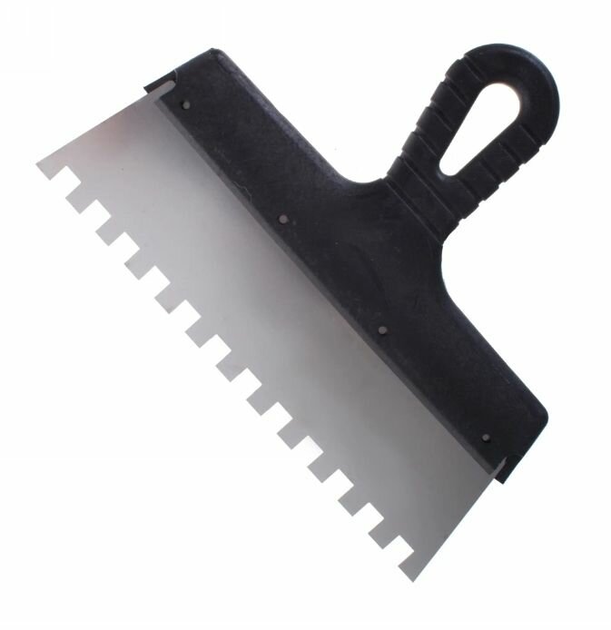 Шпатель зубчатый 250 мм Интек/ зуб 10х10