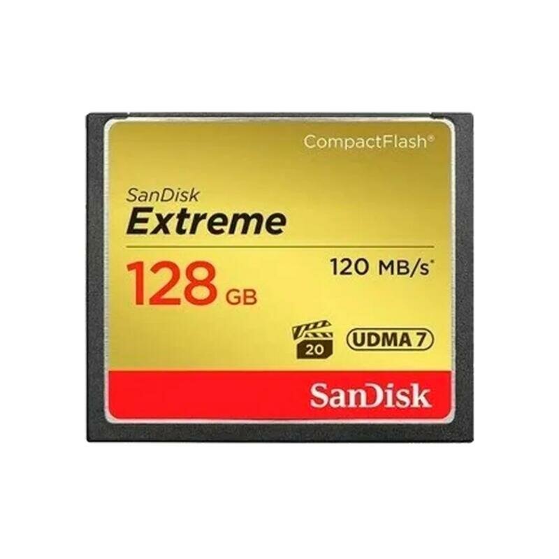 Карта памяти SanDisk 128GB Extreme CompactFlash Memory Card UDMA 7 Speed Up to 120MB/s (SDCFXSB-128G-G46)