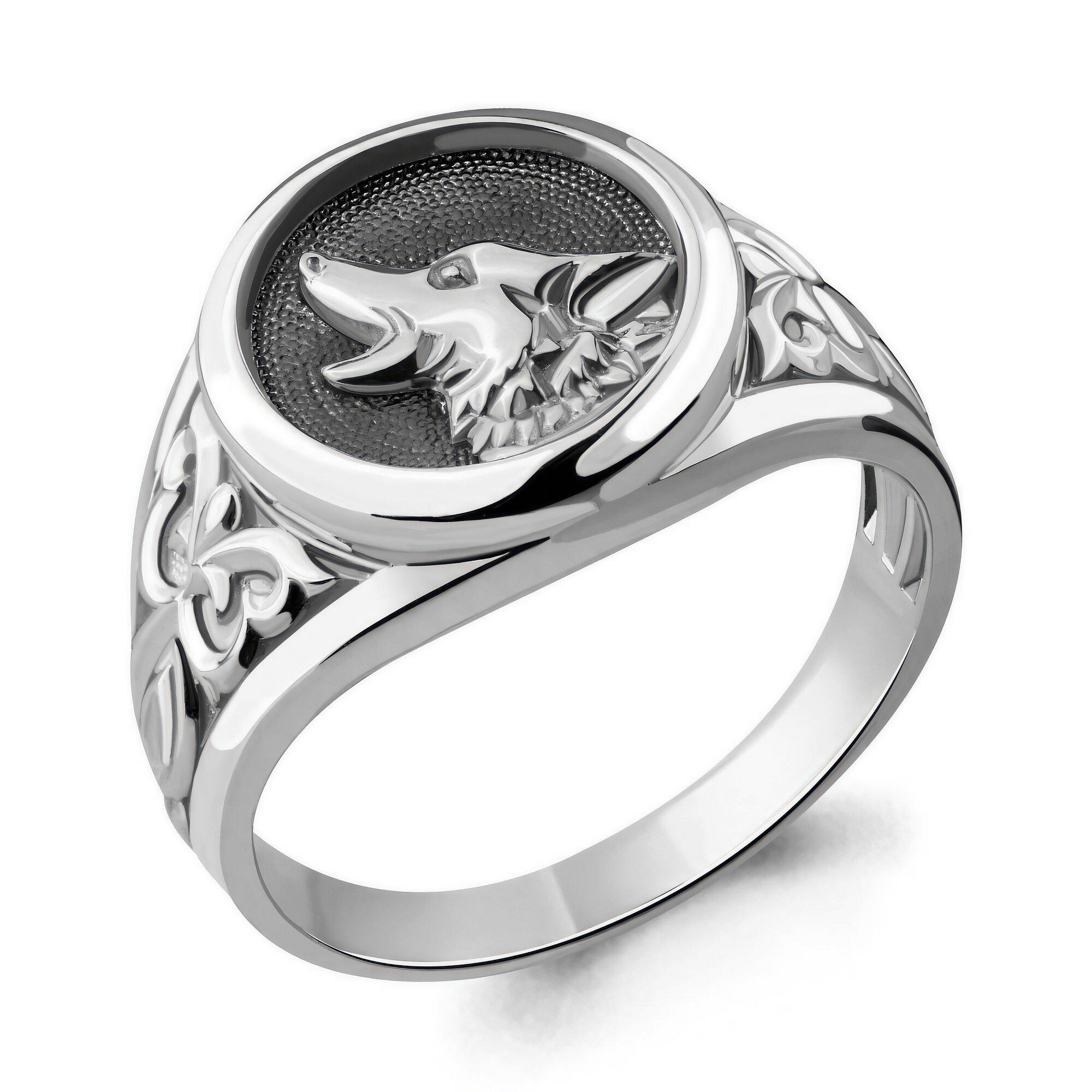 Печатка, серебро, 925 проба, родирование