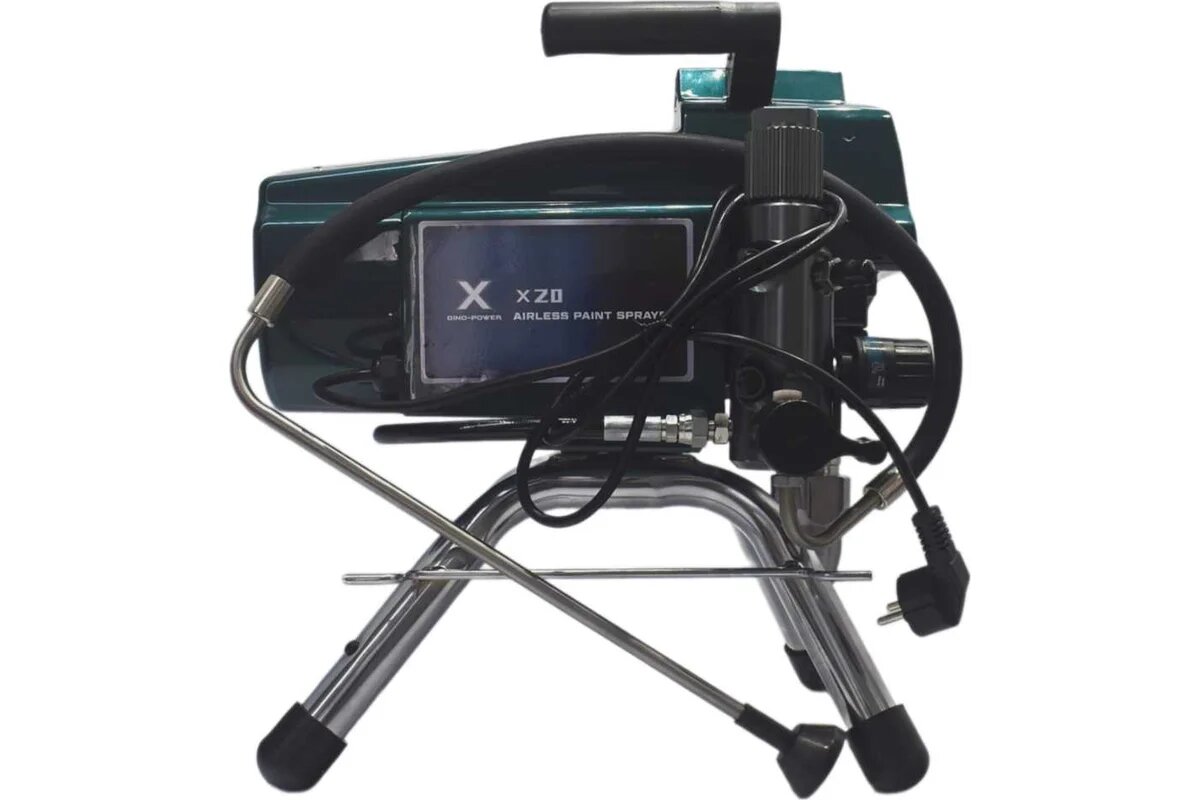 Dino-Power Окрасочный аппарат X20 безвоздушного распыления 200 бар (Шланг 15м, пистолет, удлин. 50см, пластиф.) DP-X20