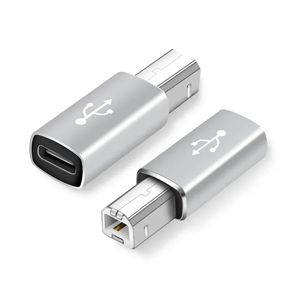 USB C - USB B адаптер Fanmuran, Silver