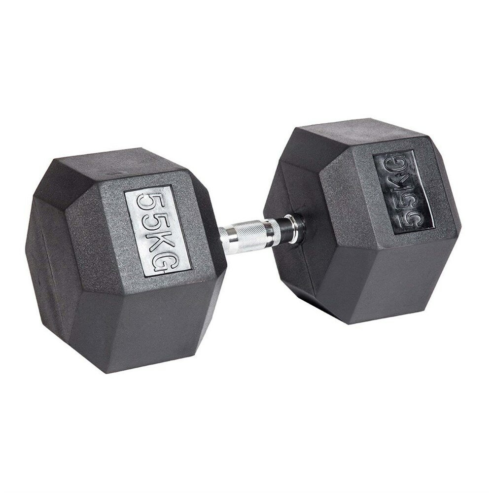 PROFI-FIT Гантель гексагональная обрезиненная PROFI-FIT 55 кг