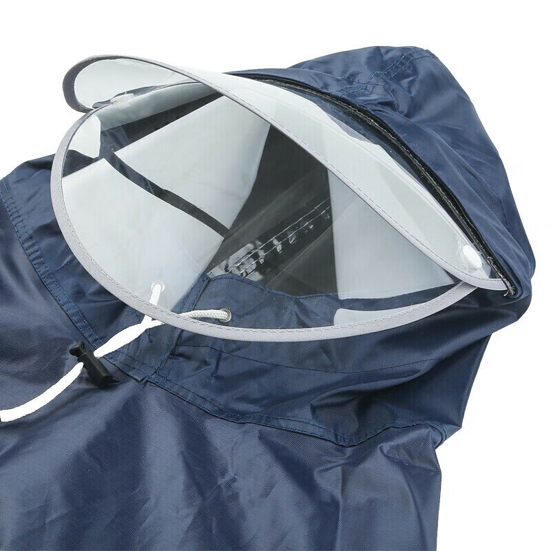 Xiangzhou Xiaozhen Cycling Raincoat, Thickened Oxford Cloth, for Electric Scooters And Motorcycles, Navy Blue, 3XL