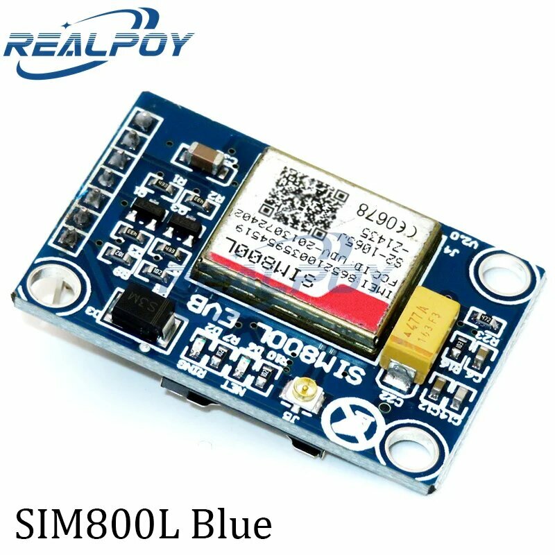 REALPOY SIM800L V2.0 беспроводной GSM GPRS модуль SIM800L Blue