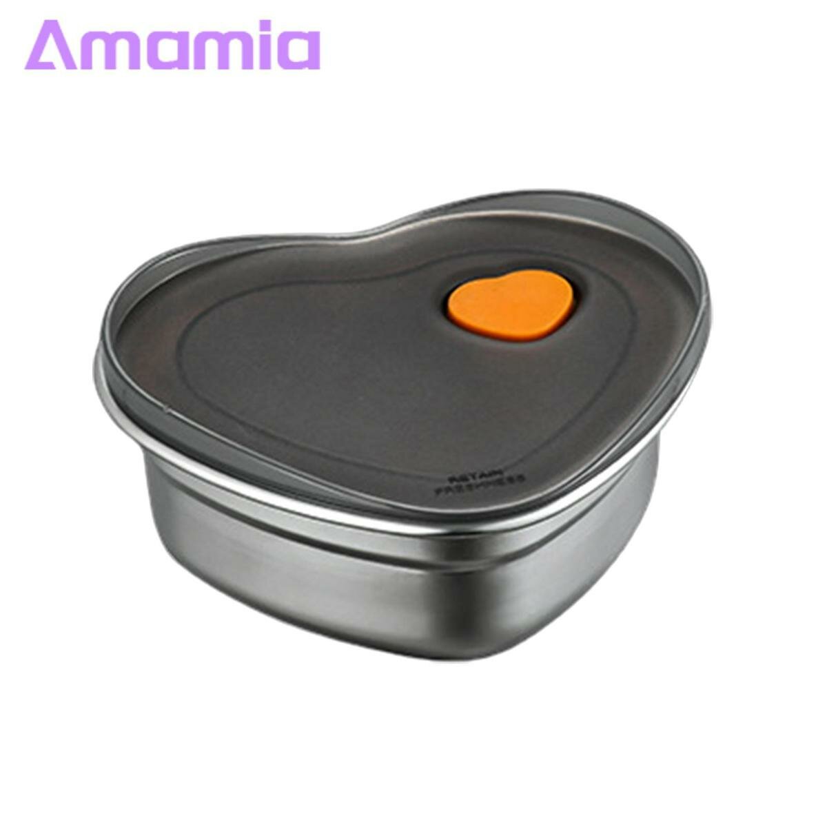 Контейнер для еды Amamia с крышкой в форме сердца Bento Box