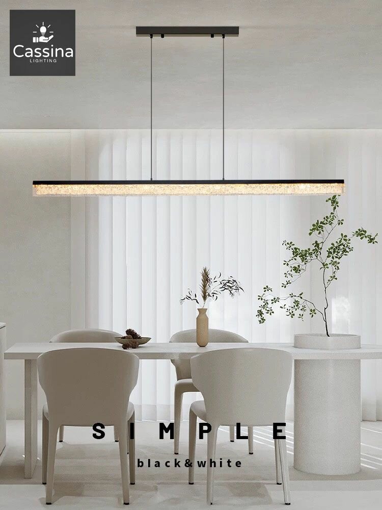 Люстра потолочная/люстры на кухню потолочная/Cassina Y05-9 Итальянский современный минимализм в стиле минимализма./96 Вт, плавная регулировка яркости, Длина 120 мм.