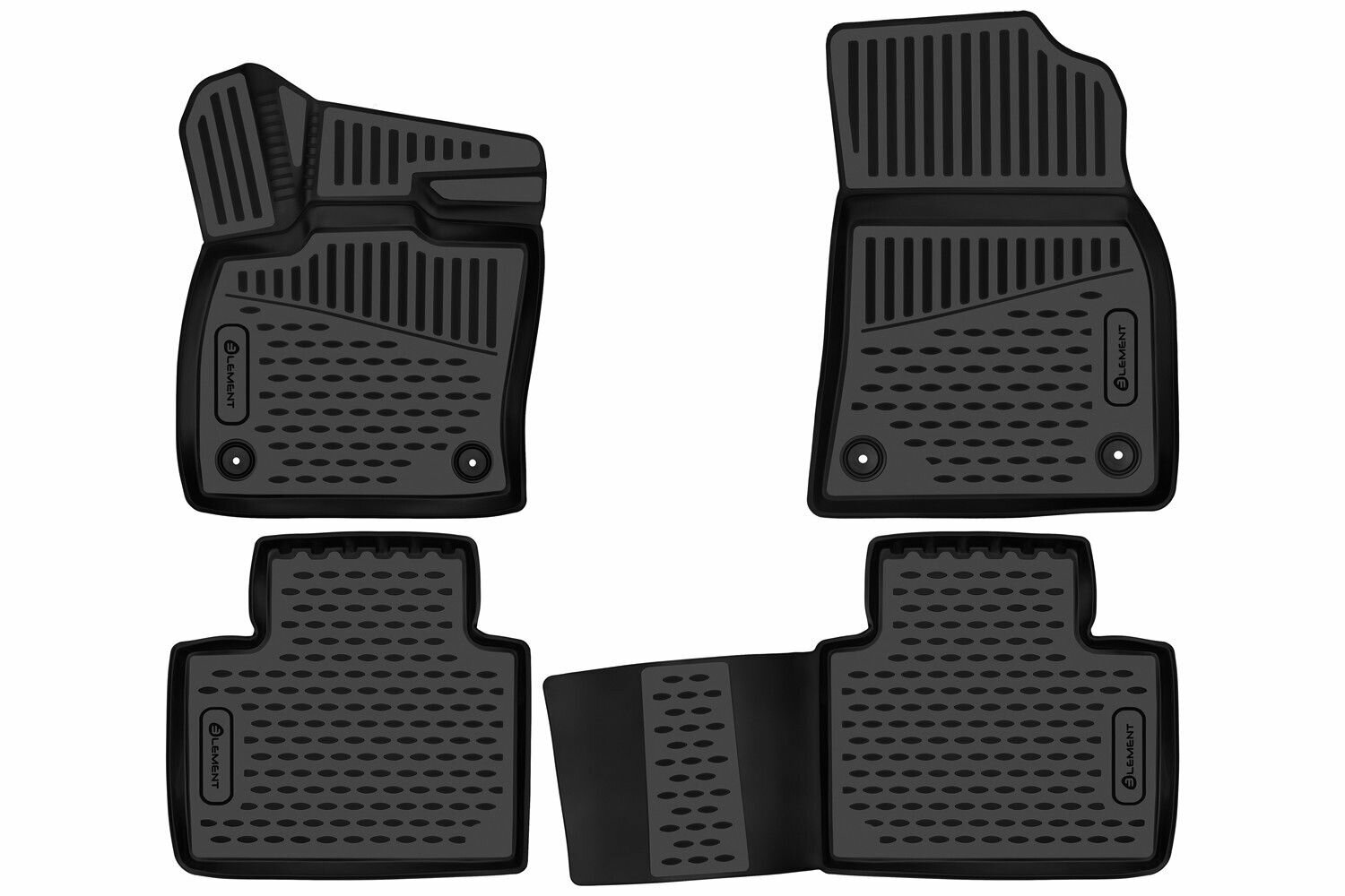 Коврики в салон авто для GEELY Atlas (II) 2023- 4WD, 4шт. (полиуретан) арт. ELEMENT3DA71025210K