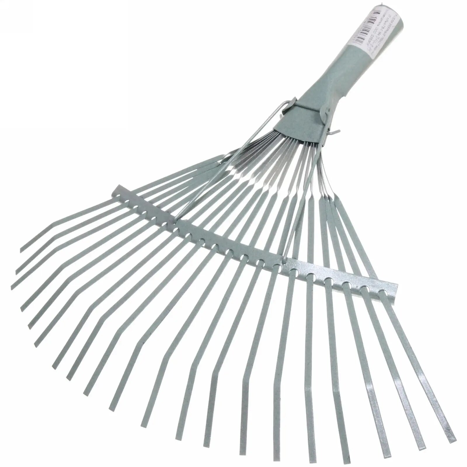 Грабли веерные 20 зубьев, 400х330мм, металл, для сбора листьев и травы