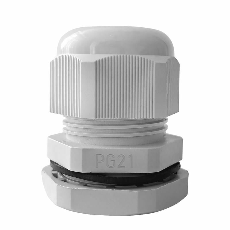 Кабельный ввод PG-21 IP68 20 шт. (сальник) серый TOKOV ELECTRIC TKE-PG-21-G