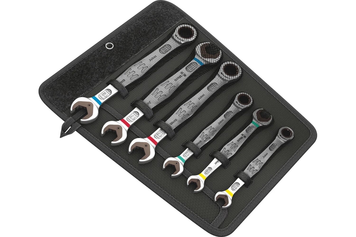 Набор двусторонних рожковых и комбинированных ключей с трещоткой, 6 пр, 10- 6000/6002 Joker 6 Set 1 WERA WE-020022