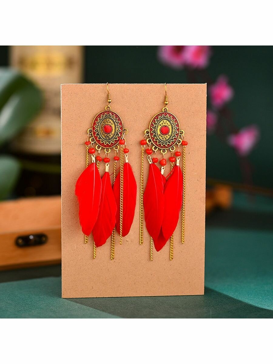 Серьги, дерево