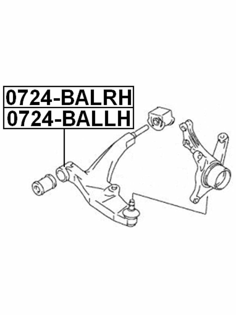 Рычаг передний правый SUZUKI 0724-BALRH FEBEST.
