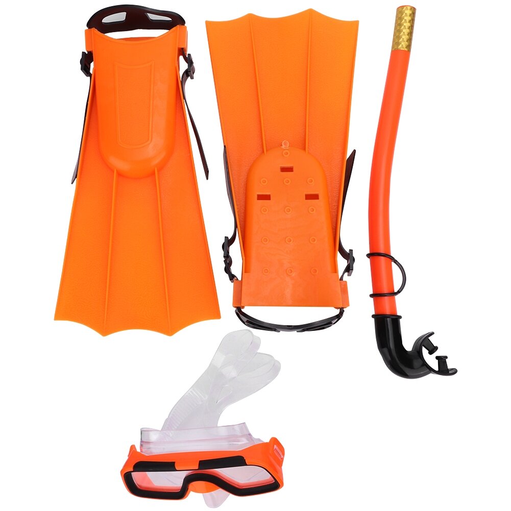 Детский набор для дайвинга: маска, очки, трубка и ласты для плавания (30-35)