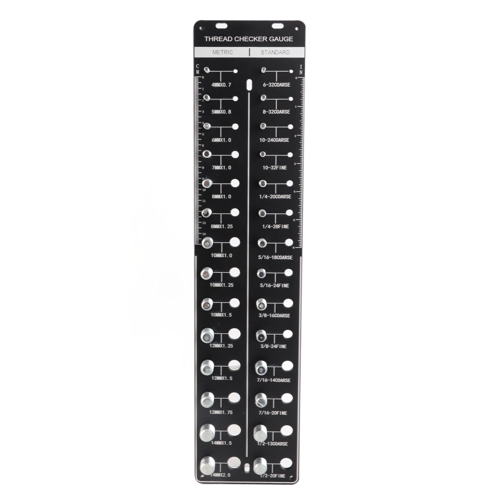 Материал -болт -болт для гайки и болта Метрический размер болта и резьба для проверки фиксированных болтов или резьбовых отверстий