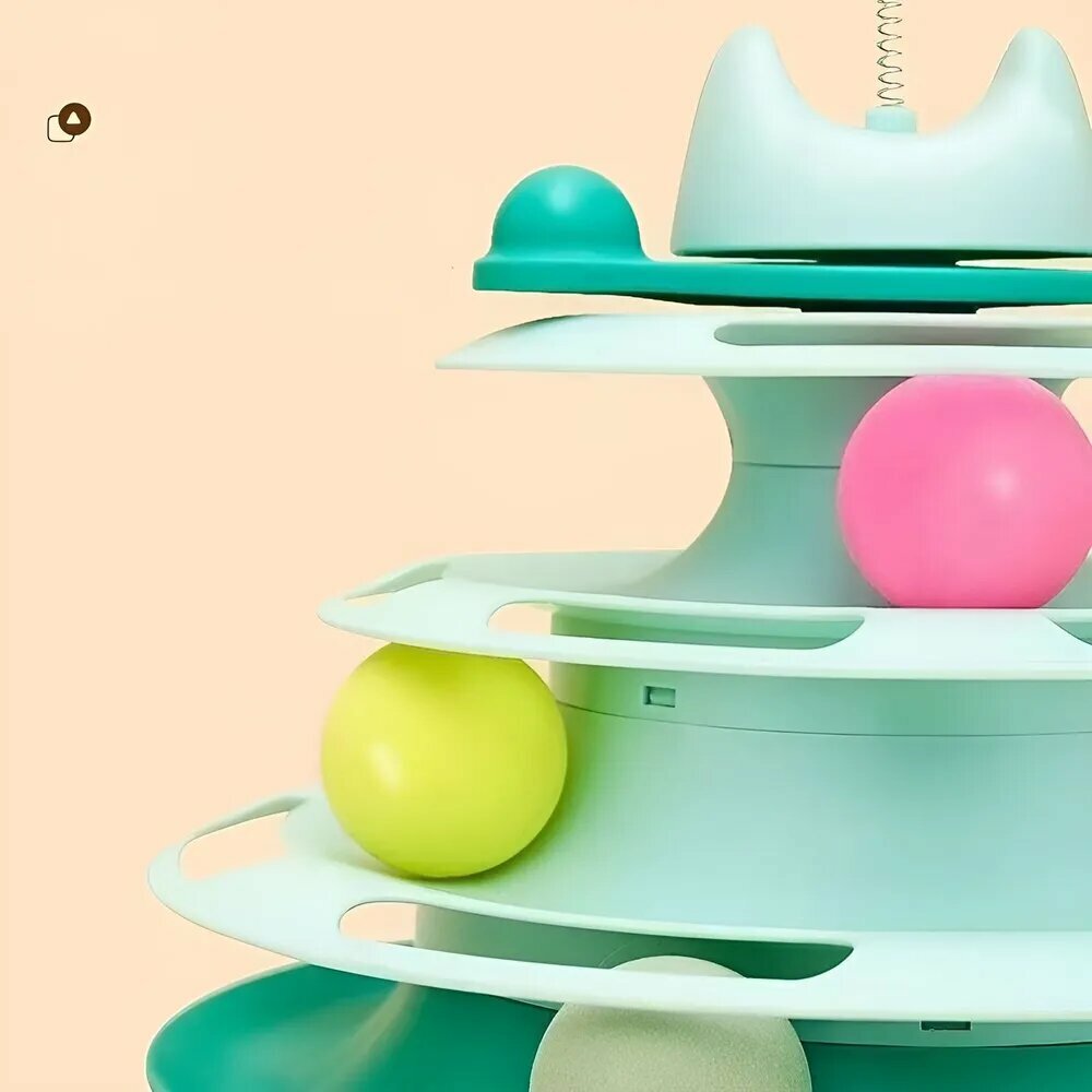 Пирамидка игра для кошки / Игрушки для животных башня