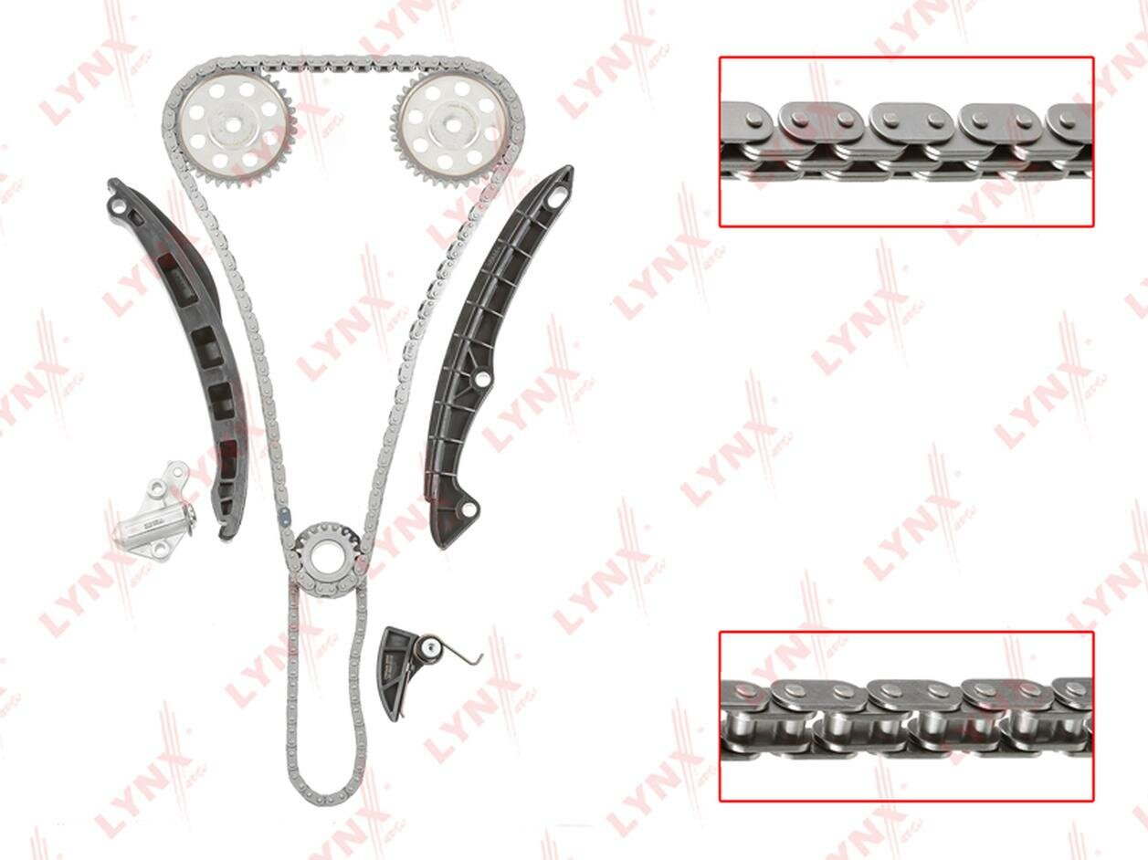 Lynx комплект цепи грм, audi a3 1.4-1.6 07-12, skoda fabia ii 1.6 07-, octavia(1z) 1.6 08-13, rapid 1.6 tk0064