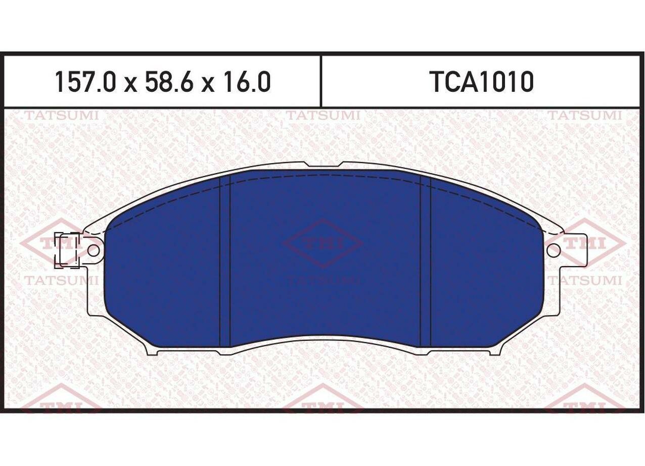 Колодки тормозные для автомобилей TATSUMI TCA1010 (запчасти и комплектующие)