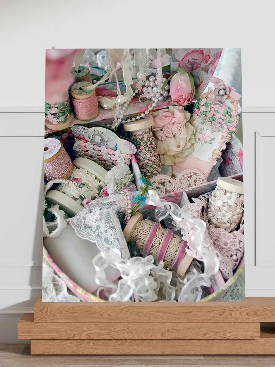 Картина "Вдохновение шибби шик", галерейная 30х40см 1шт.