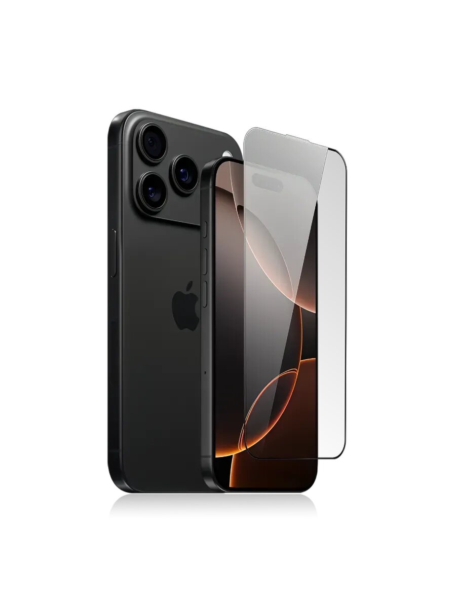 Защитное стекло Apple Закаленное стекло 5D AAA для iPhone 17 Pro глянцевое, 1 шт