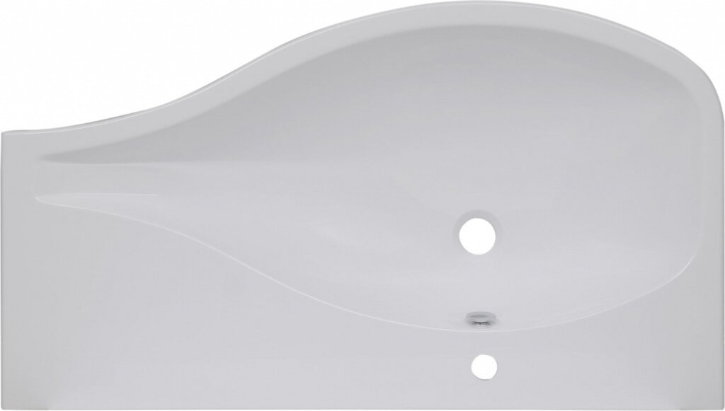 Раковина для ванной накладная Aquanet Сопрано 95 см, белая, прямоугольная, с отверстием под смеситель