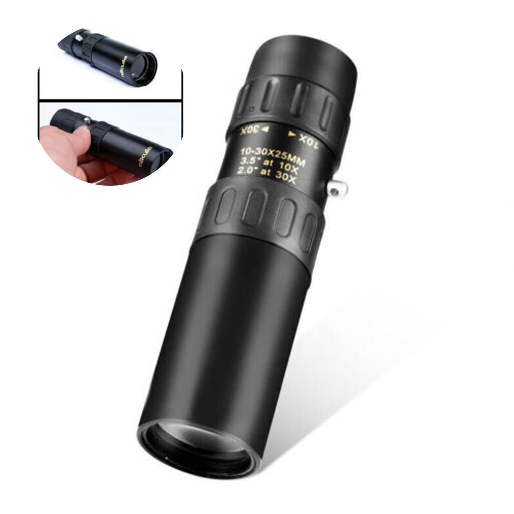 Оригинальный монокуляр Fernglas Nikula 10-30x25 с зумом, Hochwertige Teleskoptasche Binoculo Jagd Optisches Prisma Reichweite Kein Stativ