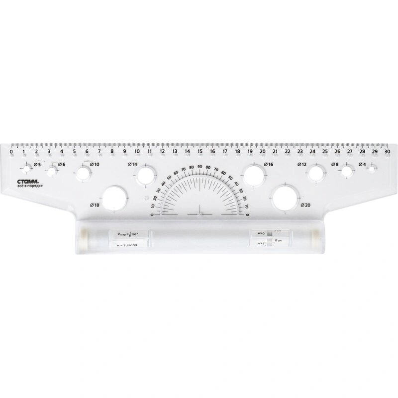 Линейка инерционная (рейсшина) 30см СТАММ 'ЛР25/ЛР-30478