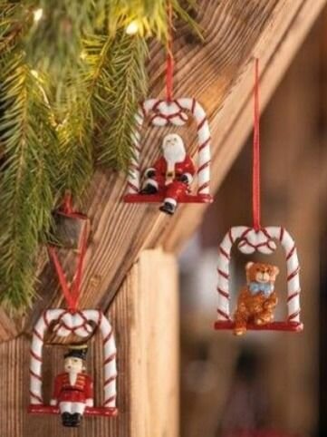 Villeroy & Boch Nostalgic Ornaments: Набор елочных игрушек, 3 предмета. 7 см